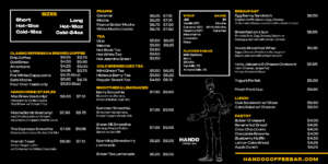 MENU - Hando Coffee Bar